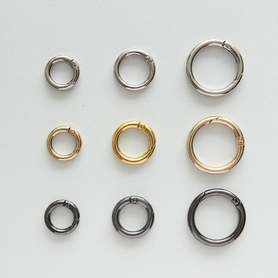 One-Touch Open O-Ring O-Ring [9 Types Open Ring Round Ring Bag Keyring ...
