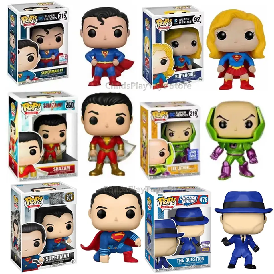 Collectible Funko Pop Dc Superhero Action Figures: Supergirl, Superman ...