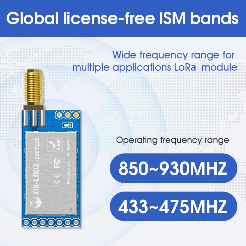LoRa ASR6601 SOC -138dBM Data Collection 27dBm 915/868/433Mhz Low Power ...