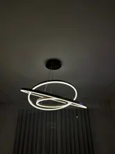 Modern LED Ring Pendant Lights Golden Creative Aluminum Circle Pendant ...