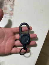 Retractable Keychain Outdoor Retractable Wire Rope Reel Retractable Key ...