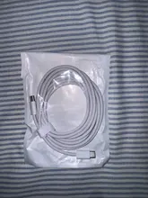 The cable arrived well rolled in a plastic bag, good quality material ...