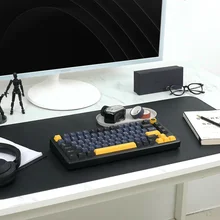 QSENN Q75 PBT 풀윤활 가스켓 유무선 기계식 키보드 블랙