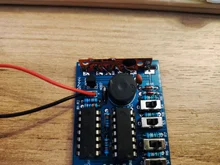 soldered, works. Suitable for soldering training