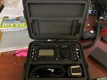 Good boxing. Fit perfectly. The transceiver and all the wires to it.