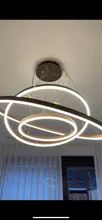 Modern LED Ring Pendant Lights Golden Creative Aluminum Circle Pendant ...