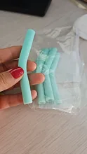Silicone Straw Covers Metal Straws Tips Cover 8MM Wide Steel Food Straw ...