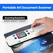 WiFi iSCAN Wireless Mini Portable A4 Document Scanner with 32G TF Card ...