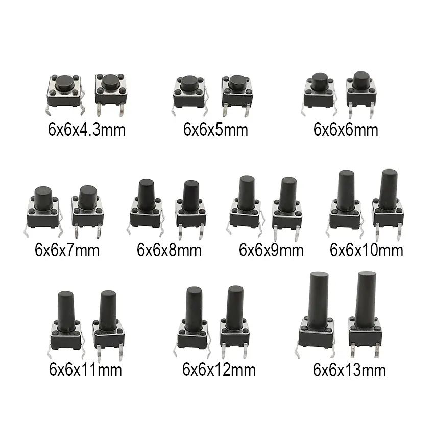 Discover 50Pcs Mini Push Button Switches, Perfect For Your Project!