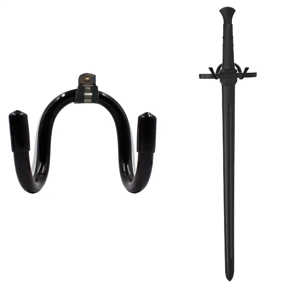 Vertical Sword Mount Stand - Elegant Sword Display Wall Hanger W-Type