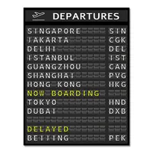 AIRPORT BOARD Destination Board Posters and Prints , Travel Board Quote ...