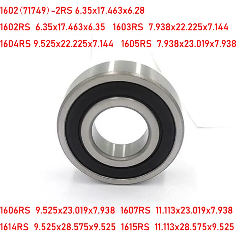 High-Quality 1602-1607 Rs Ball Bearings, 2Pc Or 4Pc Sets.