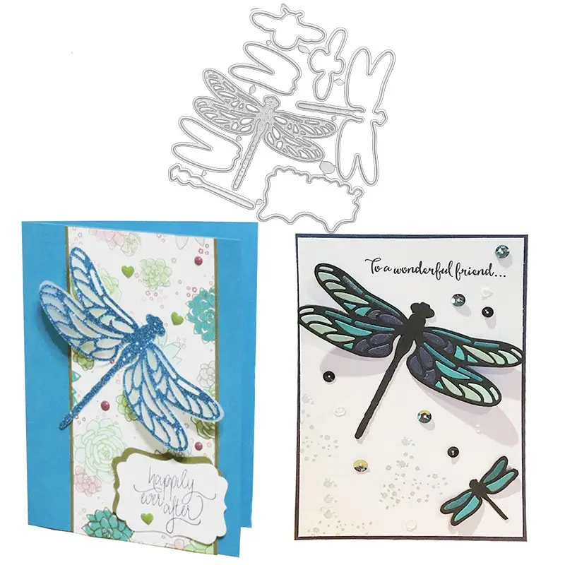 Elegant Dragonfly Wing Cutting Dies For Scrapbooking And Diy Projects.