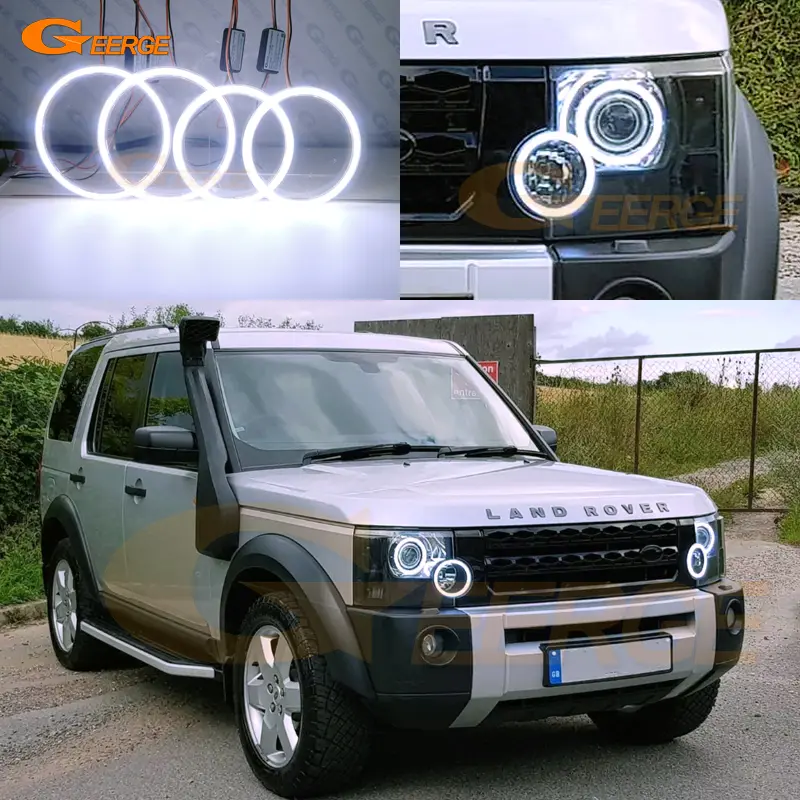 Ultra-Bright Cob Led Xenon Headlights For Land Rover Discovery 3 ...