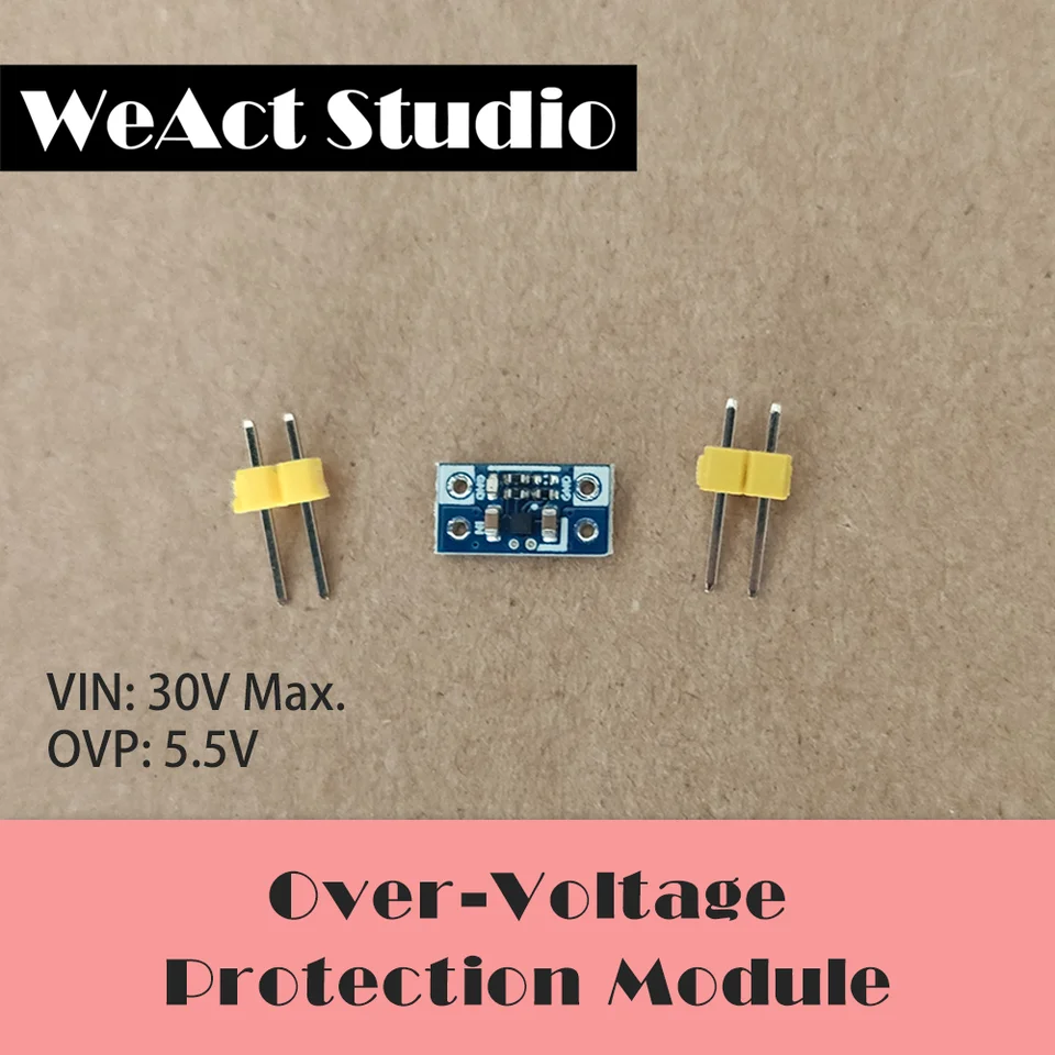 Over-Voltage Protection Module Demo Board, 5.5V 2.5A, Mini Power Safeguard.