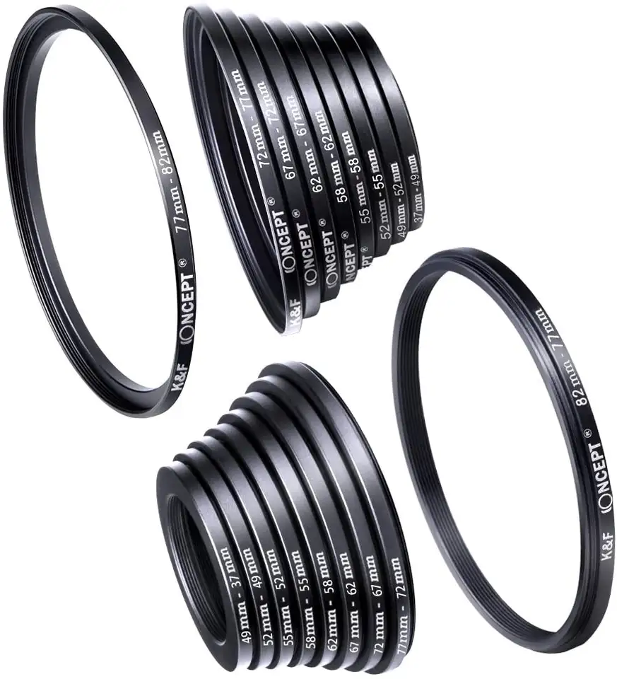 K&F Concept Lens Filter Adapter Set For Canon Nikon Sony Cameras