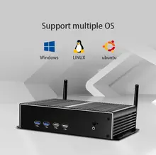 Fanless Industrial Mini Pc, Dual Nic, 6 Com Ports, Core I5, Win10/11, Ubuntu.