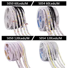 5M LED Strip SMD 5050 5054 LED Tape Waterproof Ribbon Diode 12V 2835 ...