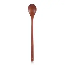 Natural Wooden Large Soup Scoops Long Handle Cooking Scoop Wood Ramen ...