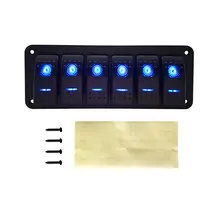 6 gang Blue LED