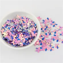 Matte Flower Sequins 10mm Cup Five Finger Sequin Paillettes DIY Sewing ...