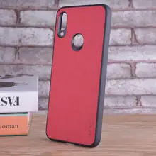 Case for Xiaomi Redmi note 7 pro coque Luxury textile Leather skin soft ...