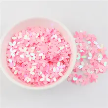 Matte Flower Sequins 10mm Cup Five Finger Sequin Paillettes DIY Sewing ...