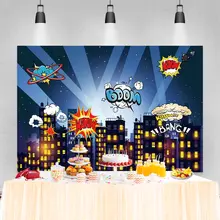 Superhero Birthday Backdrop For Fun Family Photos!