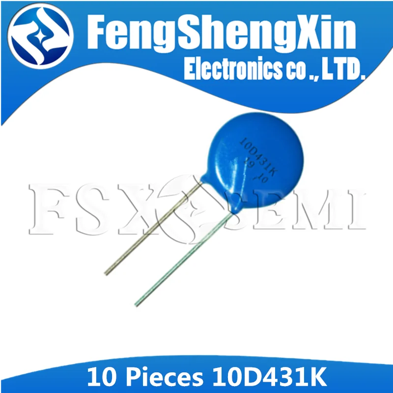 10pcs varistor 10D431K 430V piezoresistor 10D431 10MM - AliExpress 502