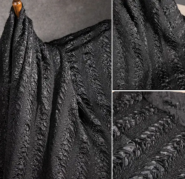 Elegant Black Dragon Scale Fabric, High-Temp Folds Like A Pro! Designer ...