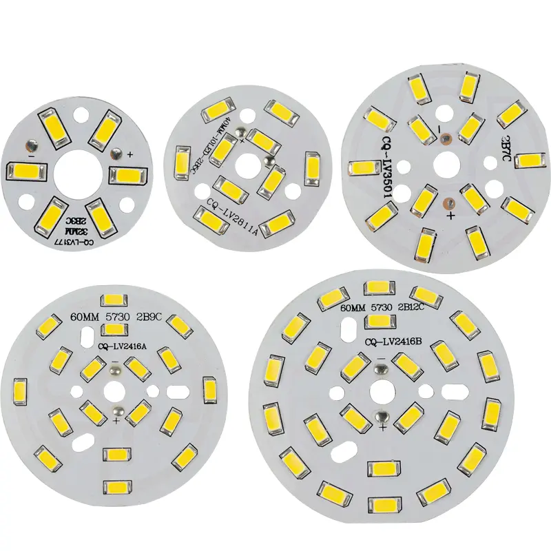 5 uds nuevo 3W 5W 7W 9W 18W 5730 tablero de luz SMD de brillo Panel de ...