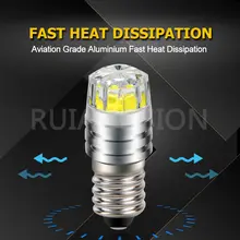 (2pcs/lot) E10 EY10 High power 2w cob 150LM LED Warm / White/Yellow Lights Miniature Screw Bulb ...