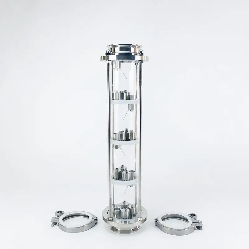 3"OD91mm Distillation Column With 5pcs Stainless Steel 304 Bubble ...