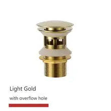 light gold with hole