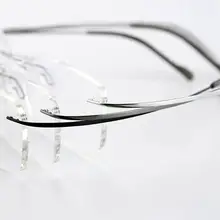 Pure Titanium Flexible Rimless Eyeglasses Frame, Prescription Ready.