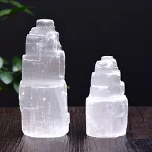 1PC Natural Selenite Lamp White Gemstones Ice Berg Hand Carved Lamp ...