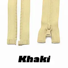 3pcs 5# 30/40/55/60/70/80/90 cm Resin Zipper Open-End Auto Lock ECO ...