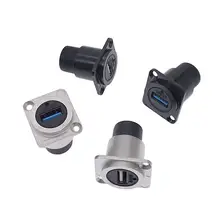 USB connector with LED light USB 2.0 USB 3.0 D type female to female ...