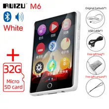 RUIZU M6 Bluetooth MP3 Player Full Touch Screen 8GB/16GB HIFI Music ...