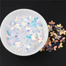 Matte Flower Sequins 10mm Cup Five Finger Sequin Paillettes DIY Sewing ...