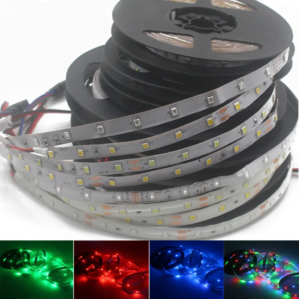 DC 12 V Volt Strip Led Light Tape 2835 RGB Waterproof 1 - 5 M 12V DC ...