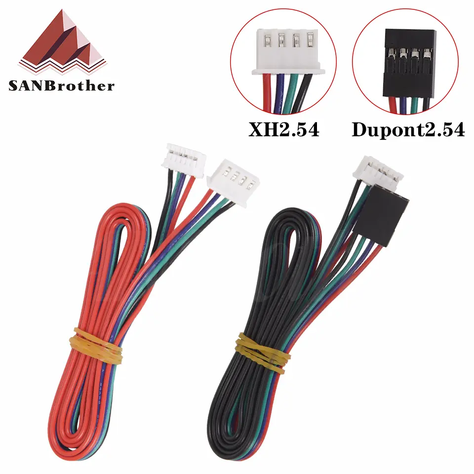Discover 3D Printer Motor Cables, 55Cm-100Cm, White Terminals, Hx2.54 ...