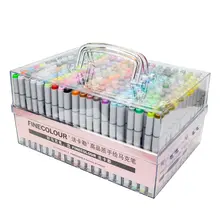 Finecolour Art Marker Set, 160 Colors, Portable, Double-Headed Brush
