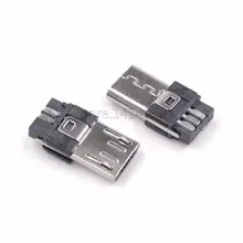 10Pc Mini Usb Micro 5-Pin Connectors, Smd Mounting, Perfect Fit!