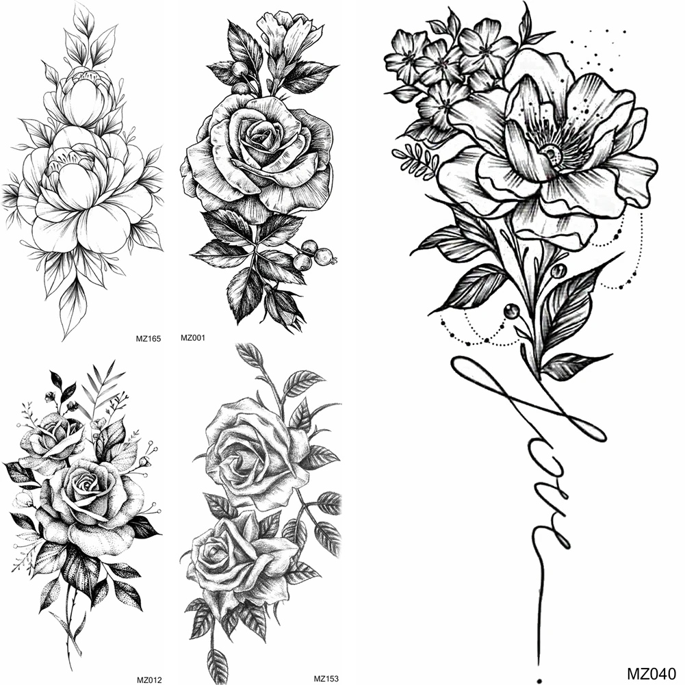 Kolibri Tattoo Schwarz-Weiß: Perfektes temporäres Tattoo für kreative ...