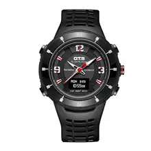OTS Brand Men Sports Watches Dual Display Compass Wristwatches ...