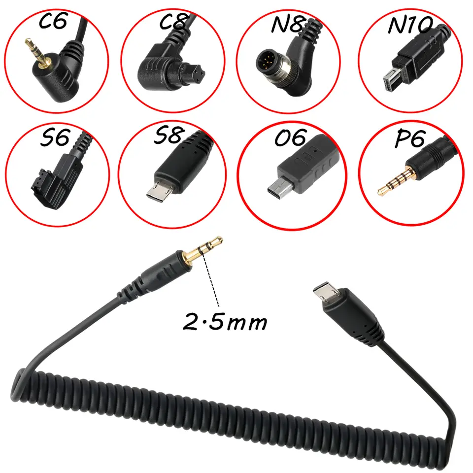 High-Quality 2.5Mm Remote Shutter Release For Canon, Nikon, Sony, And More.