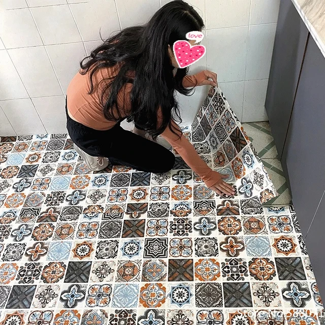 Vinyl floor tile stickers store