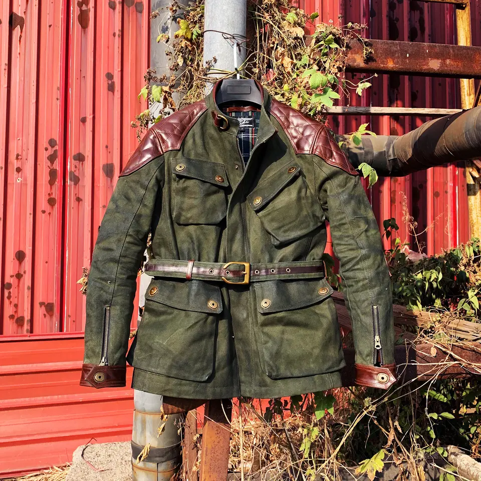 Genuine Cowhide & Canvas M65 Jacket, Water-Proof, Heavy-Duty, Fast ...