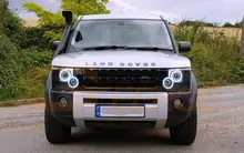 Ultra-Bright Cob Led Xenon Headlights For Land Rover Discovery 3 Lr3 ...